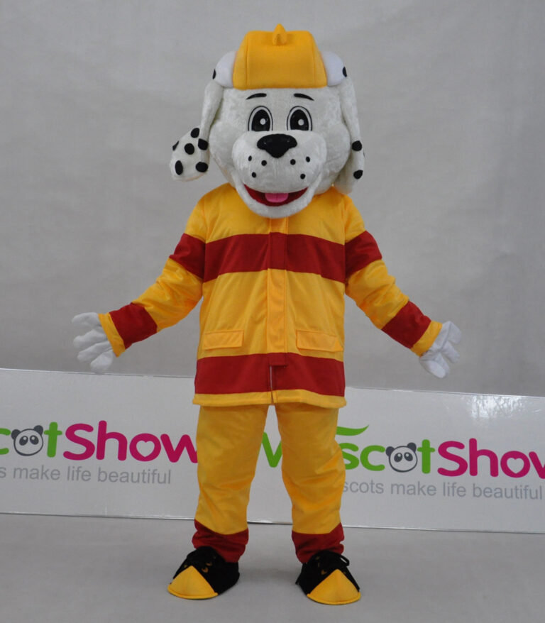 Fire Dog Mascot Costume - Mascotshows