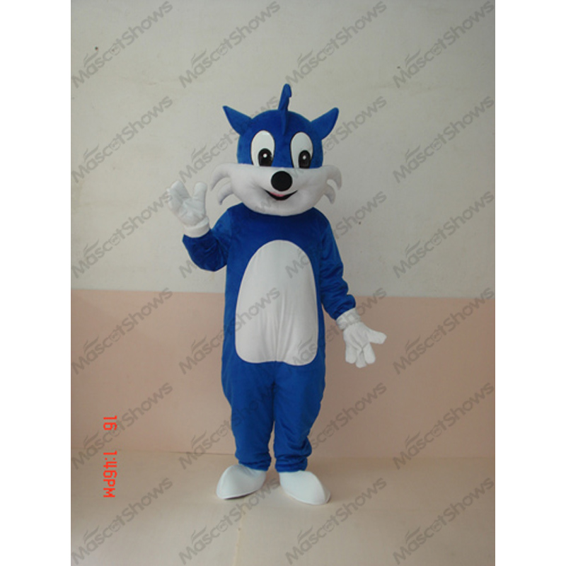 Blue Cat Mascot Costume Cosplay Party Fancy Dress Suits Adult Unisex ...